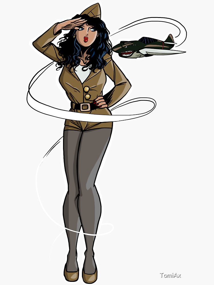 "Military Pinup" Sticker by TomiAx | Redbubble