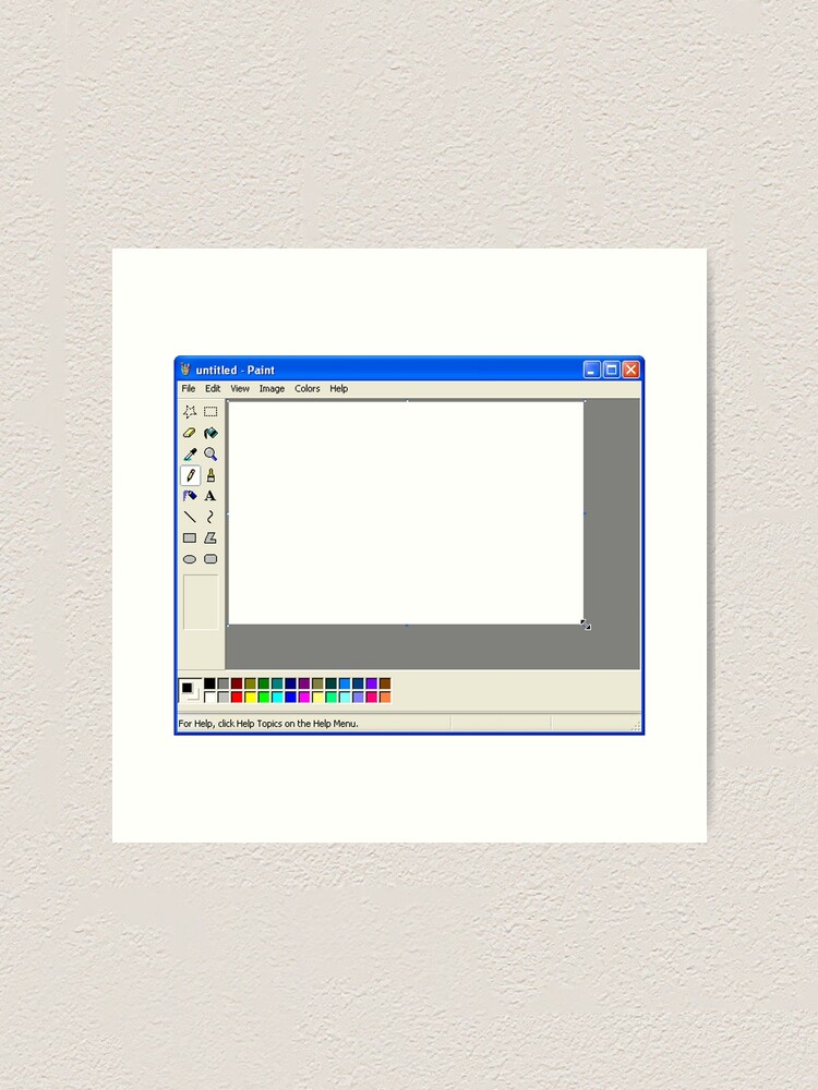 "MS Paint Windows XP" Art Print for Sale by Jaz Designs | Redbubble
