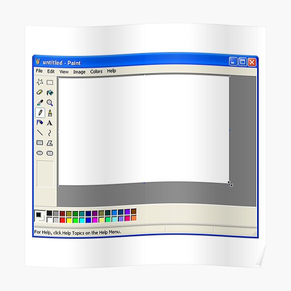 "MS Paint Windows XP" Poster for Sale by ARRAdesigns | Redbubble