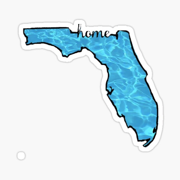"Florida Outline" Sticker for Sale by Making-Waves | Redbubble