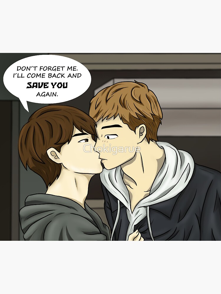 "BTS save me webtoon comic yaoi namjin RM Rap Monster Jin" Sticker for ...