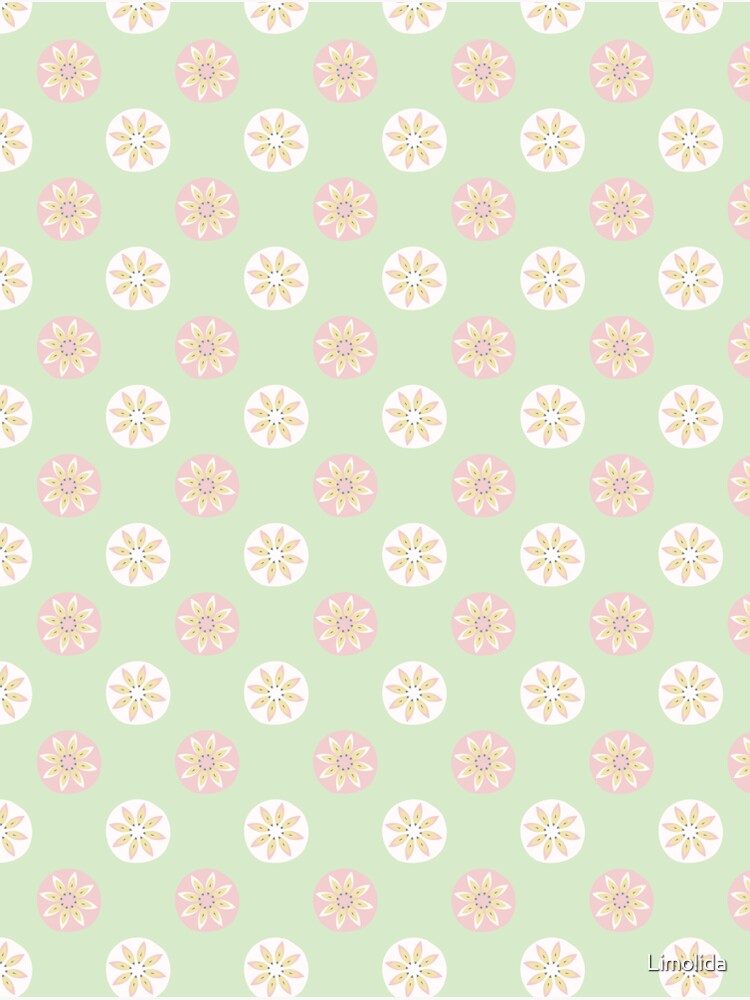 " Daisy Polka Dot Seamless Pattern" Sticker for Sale by Limolida ...