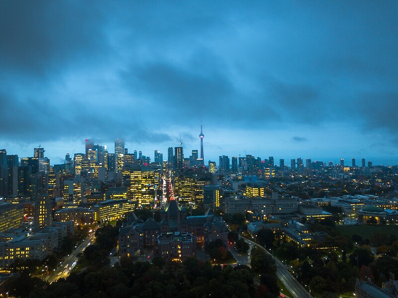 "Cloudy Dark Toronto" by Macodocious | Redbubble