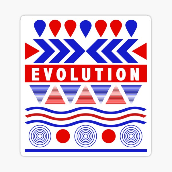 "evolution" Sticker for Sale by MrTeeTime | Redbubble