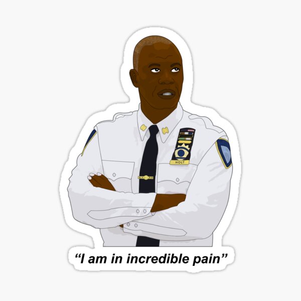 "Captain Holt - Brooklyn Nine-Nine" Sticker by Jawaher17 | Redbubble