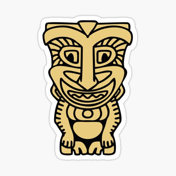 "demons, mask, mayan, aztec, indian" Sticker by gandra | Redbubble