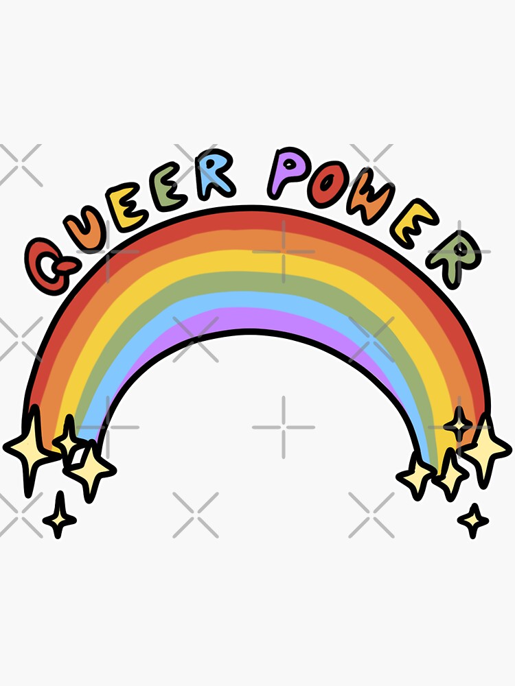 "queer power" Sticker for Sale by nevhada | Redbubble