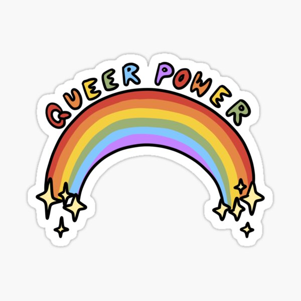 "queer power" Sticker for Sale by nevhada | Redbubble