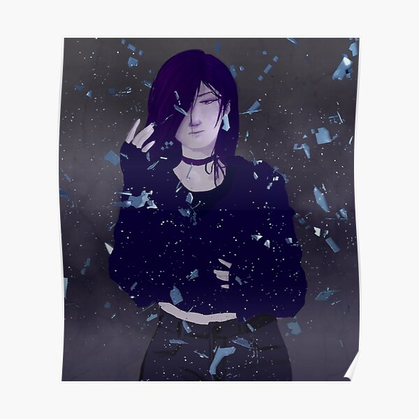 Shattered Glass Poster By Laramochi Redbubble