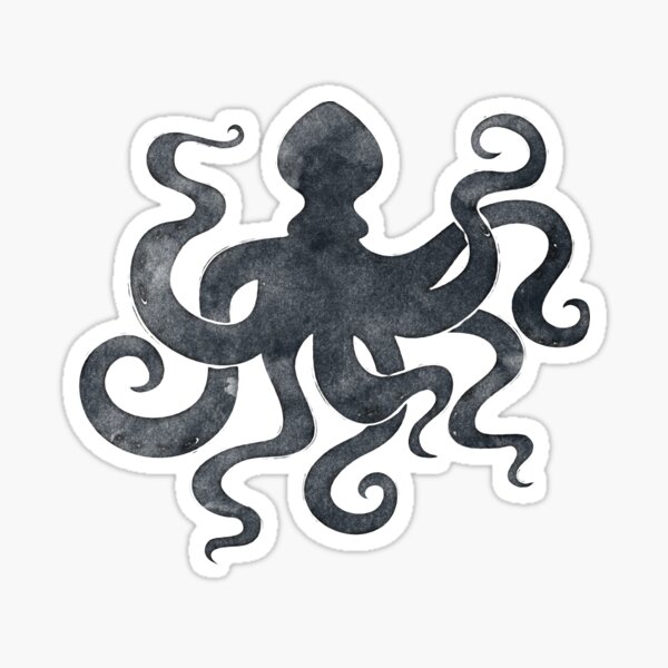 "Octopus Inkpress Artwork" Sticker by art-fox | Redbubble