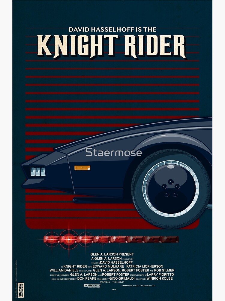 "KITT - Knight Rider - Part I" Canvas Print for Sale by Staermose ...