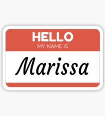Marissa Name Stickers | Redbubble