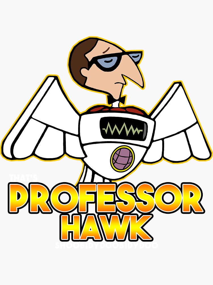 "Professor Hawk // Dexter's Laboratory" Sticker for Sale by GHDParody ...