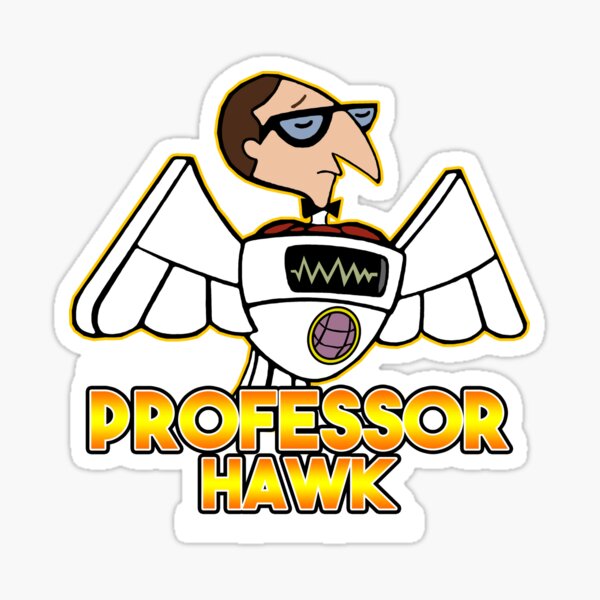 "Professor Hawk // Dexter's Laboratory" Sticker for Sale by GHDParody ...