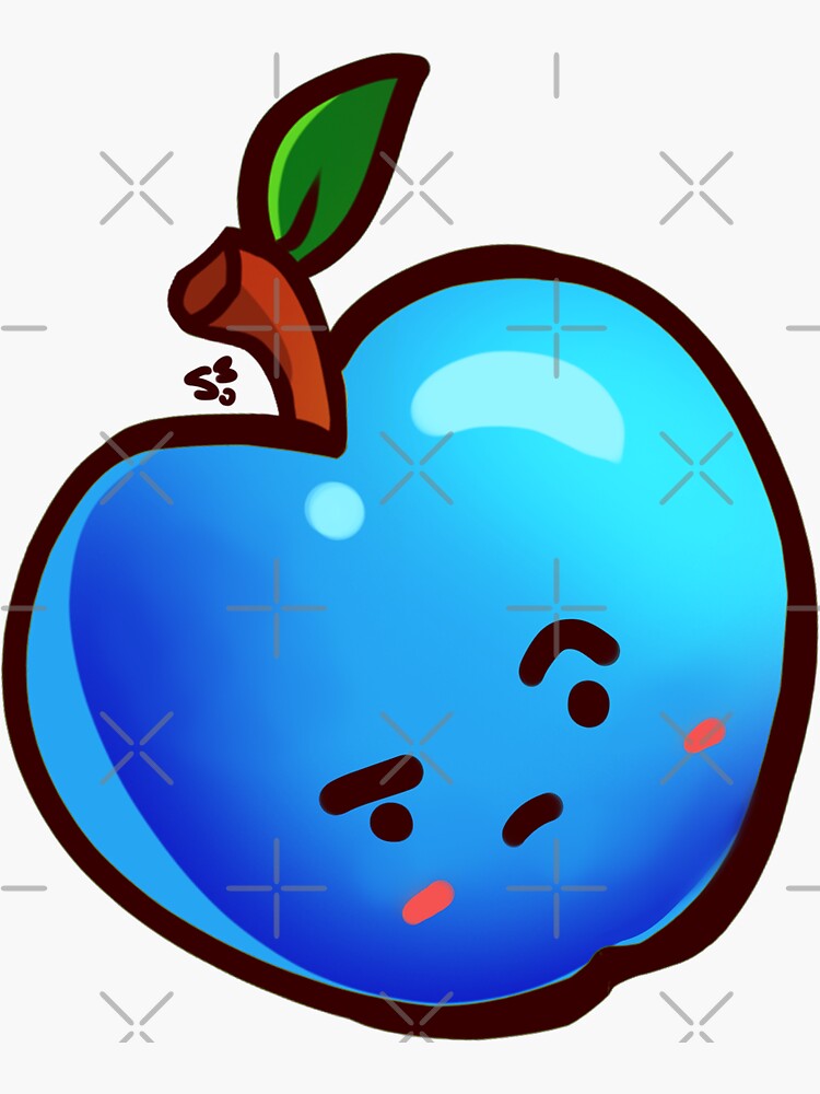 "Poomki - Confused Apple" Sticker for Sale by shellz-art | Redbubble