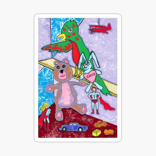 "Toy Corner" Sticker by Ovahill | Redbubble