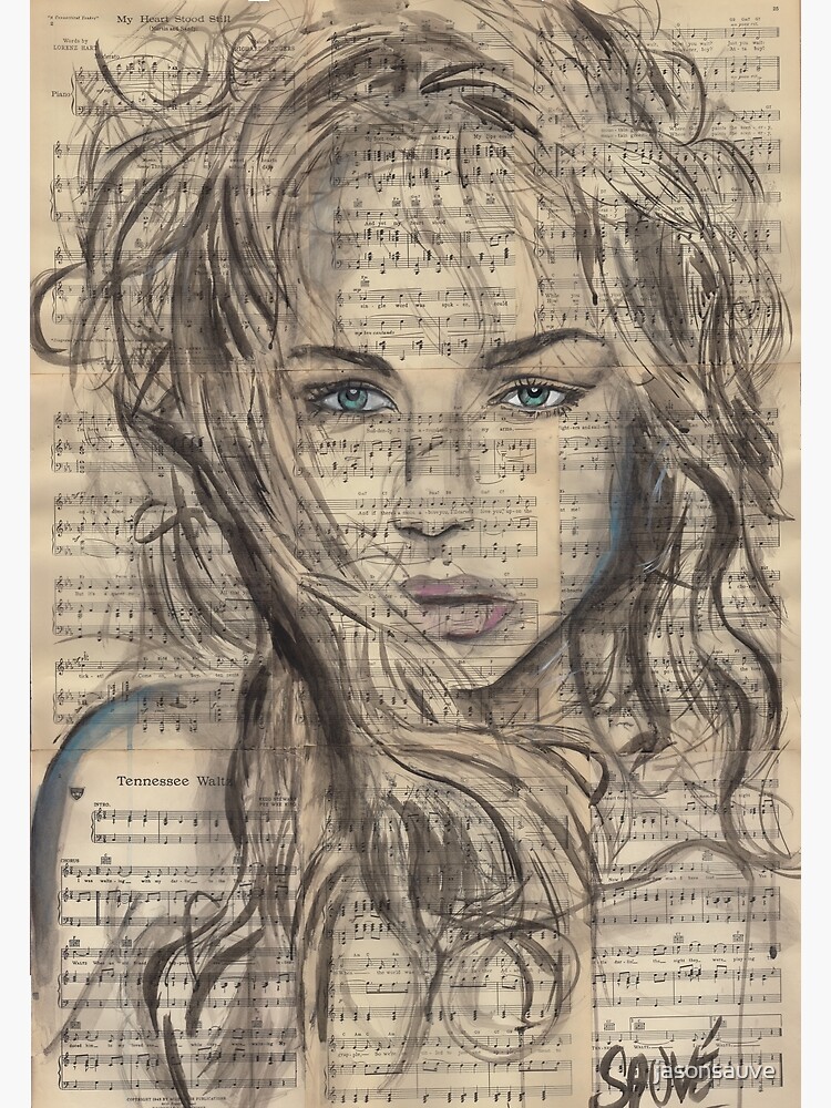 "Missing You portrait art" Poster by jasonsauve | Redbubble