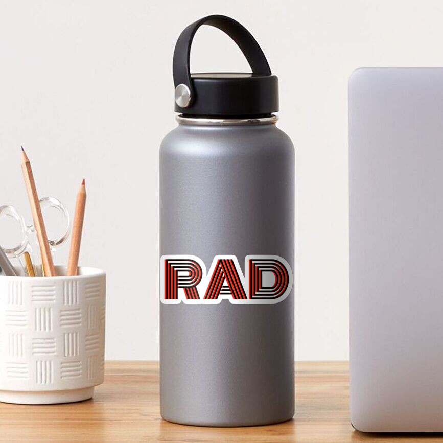 "RAD" Sticker for Sale by Bee- | Redbubble