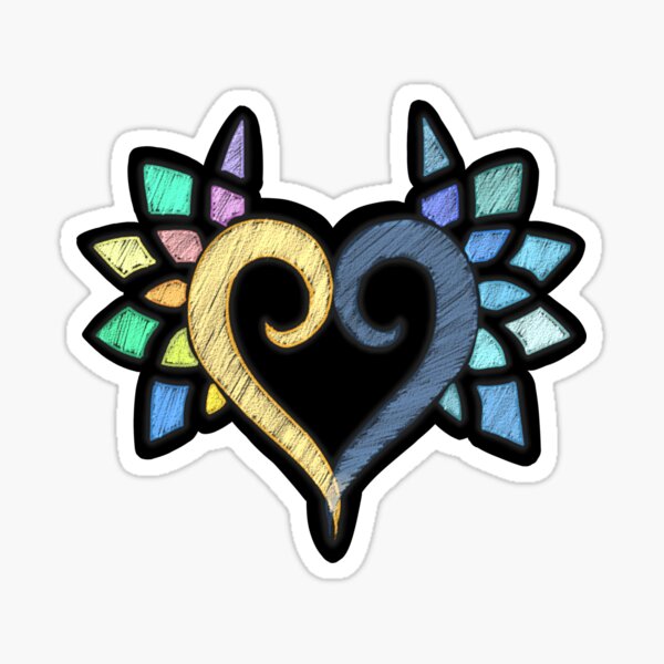 "Combined Hearts (Black)" Sticker for Sale by n4c9s | Redbubble