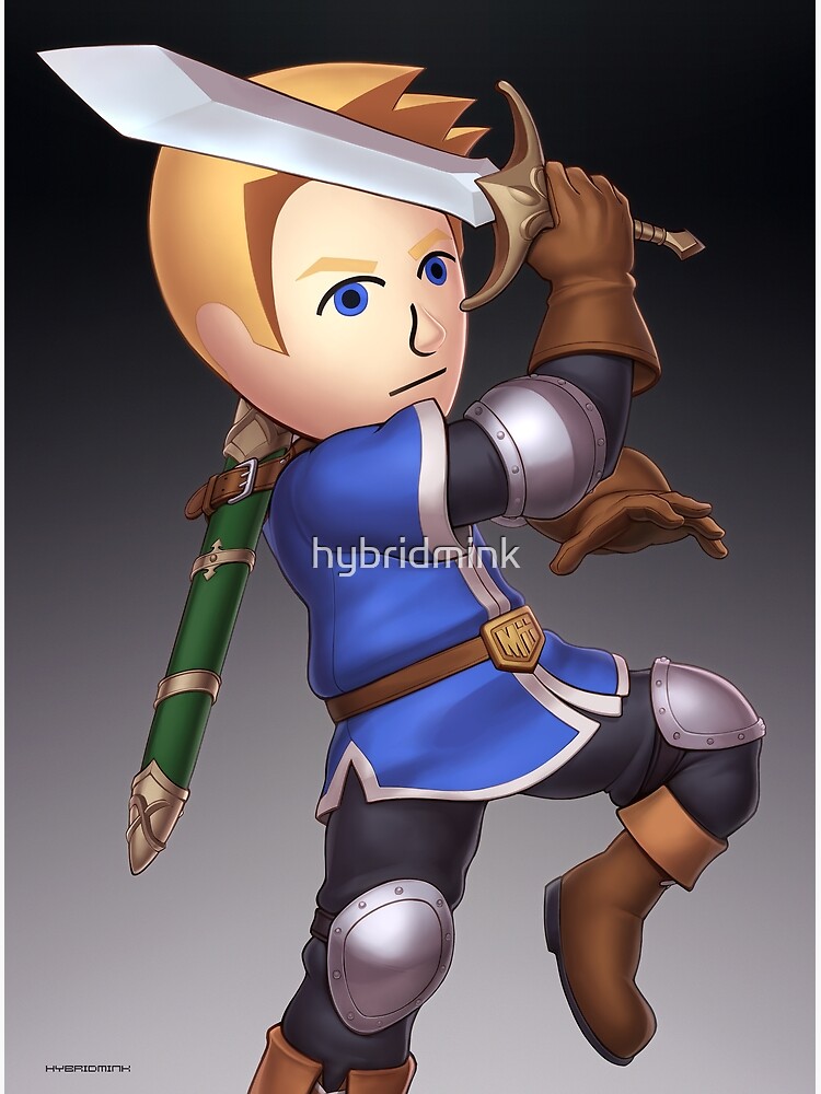 "Mii Swordfighter (Ultimate)" Poster by hybridmink | Redbubble