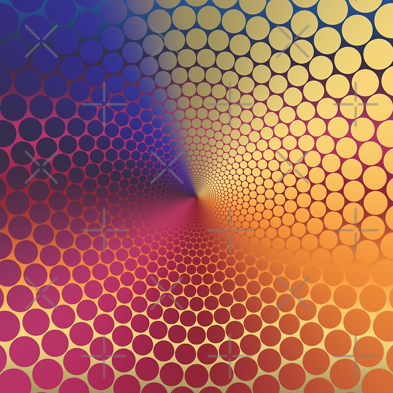 "Optical Illusion Angle Gradient on Linear Gradient" by John Raymond ...