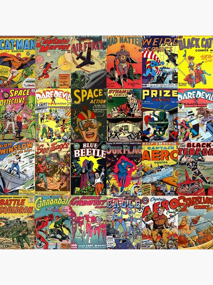 "Comic Book Collage II" Poster by BrambleBox | Redbubble
