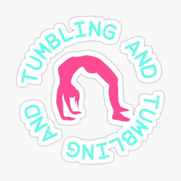 "Gymnastics Tumbling And Tumbling Gymnast Light" Sticker for Sale by ...