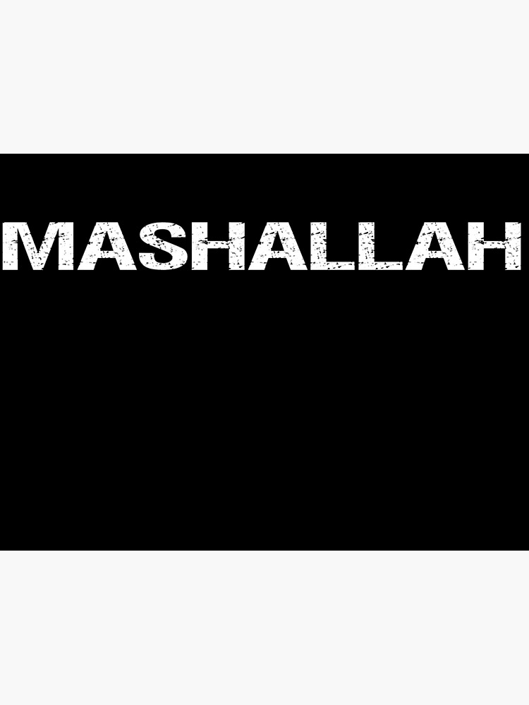 "Mashallah" Poster for Sale by jonas2256 | Redbubble