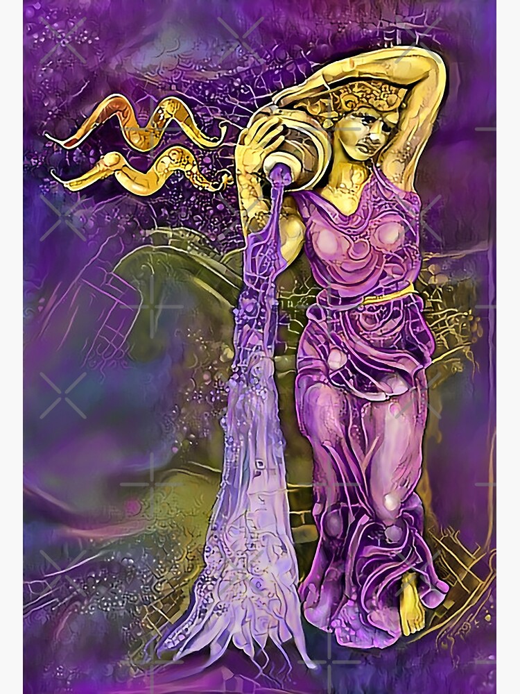 "Aquarius - Zodiac" Poster for Sale by Kestrelle | Redbubble