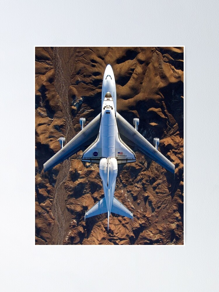 "Shuttle Carrier Aircraft Endeavour" Poster by magazinecombate | Redbubble
