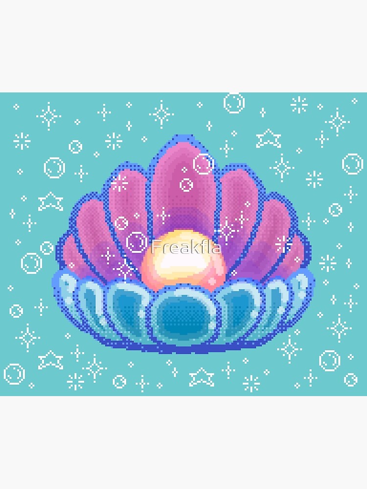 "Mermaid Seashell kawaii pixel art" Poster by Freakfla | Redbubble