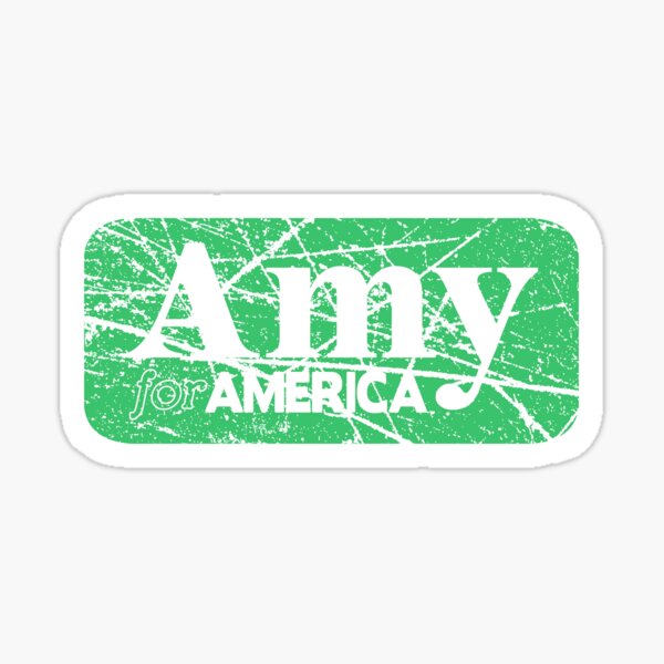 "Klobuchar 2020 Amy For America Distressed Election merch" Sticker by ...
