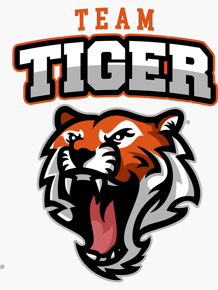 "Team Tiger" Sticker for Sale by JamesMcGill1 | Redbubble