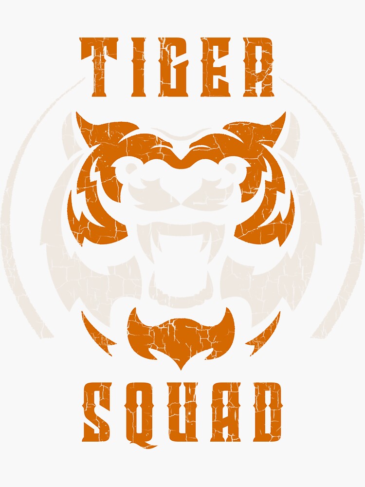 "Tiger Squad" Sticker for Sale by JamesMcGill1 | Redbubble