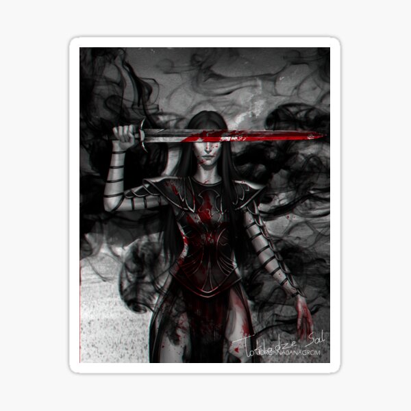 "Mia Corvere " Sticker for Sale by Salome Totladze | Redbubble