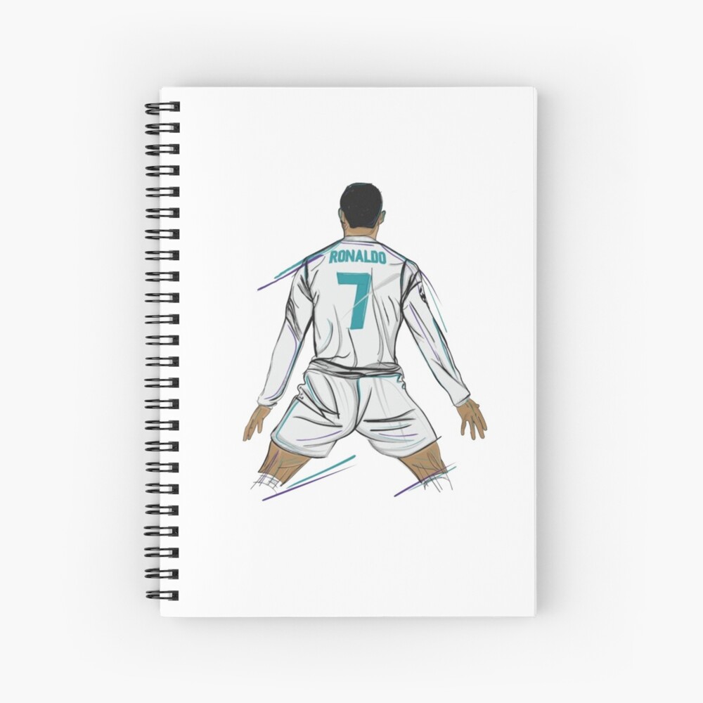 Cuaderno de espiral «Movimiento característico de Cristiano Ronaldo» de CasperN | Redbubble