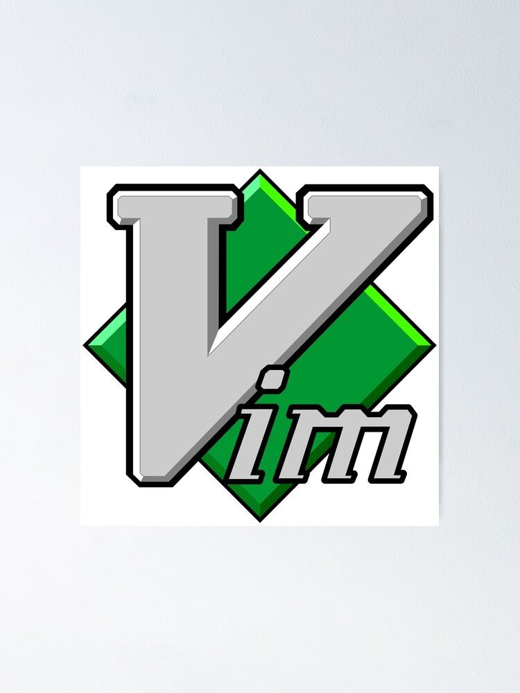 "Vim (white)" Poster by ShoeBill99 | Redbubble