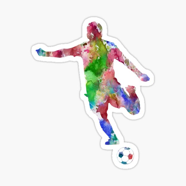 "Male Soccer Player, male football player" Sticker for Sale by ...