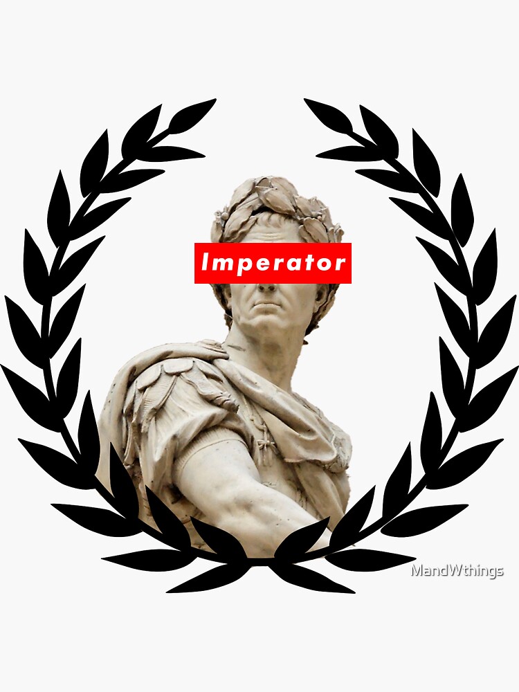 "Imperator - Julius Caesar" Sticker for Sale by MandWthings | Redbubble