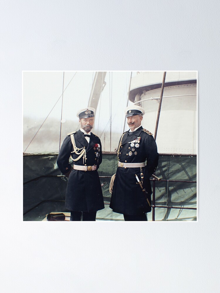 "Tsar Nicholas II and Kaiser Wilhelm II" Poster for Sale by rwhitecolor ...