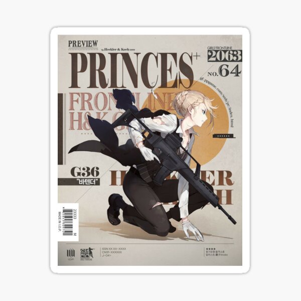 "G36 - Girl's Frontline, Sexy Anime Chick (Agent)" Sticker for Sale by ...