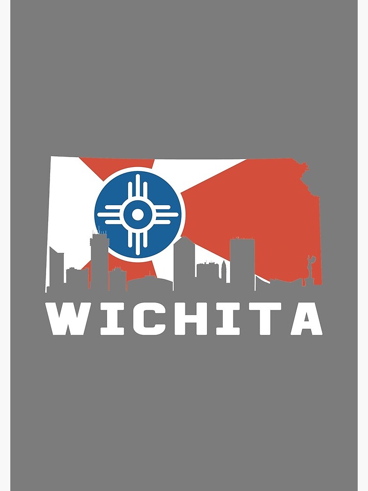 "Wichita Flag" Spiral Notebook by OrangeSunStudio | Redbubble