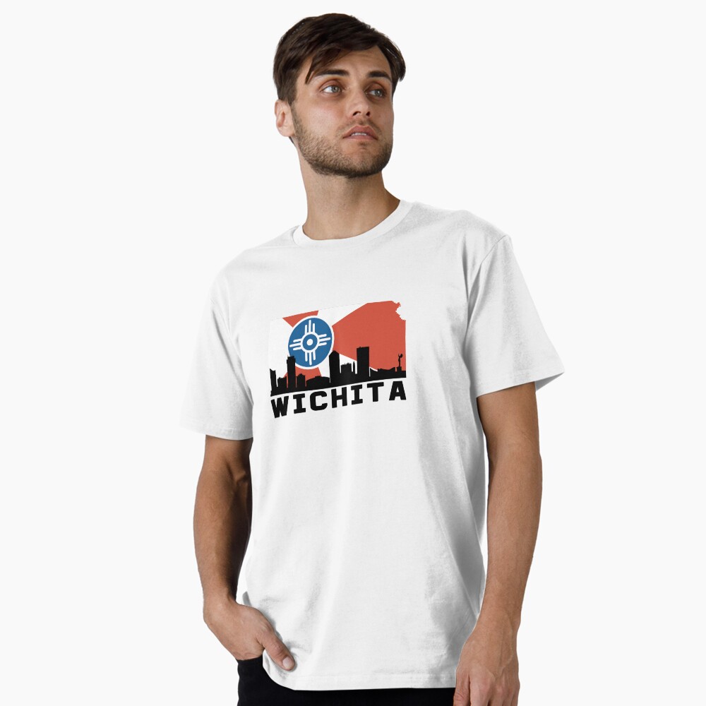 "Wichita Flag" Sticker for Sale by OrangeSunStudio | Redbubble