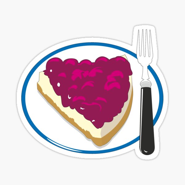 "Cheesecake" Sticker for Sale by Judge-Hatchet | Redbubble
