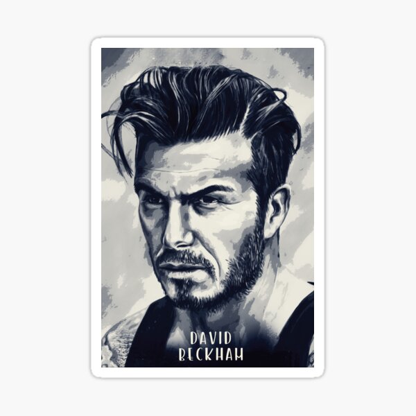 "David beckham multicolor trendy art" Sticker for Sale by Bloomtheroom ...
