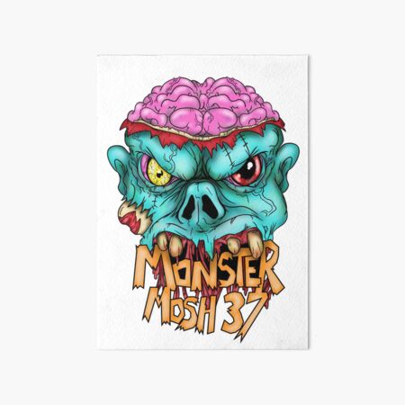 "Zombie Brain Logo" Art Board Print for Sale by Monstermosh37 | Redbubble