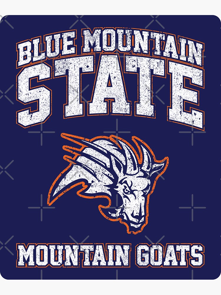 "Blue Mountain State Mountain Goats" Sticker for Sale by huckblade ...