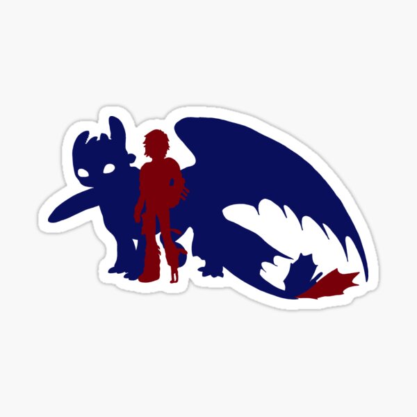 Hiccup And Toothless Stickers | Redbubble