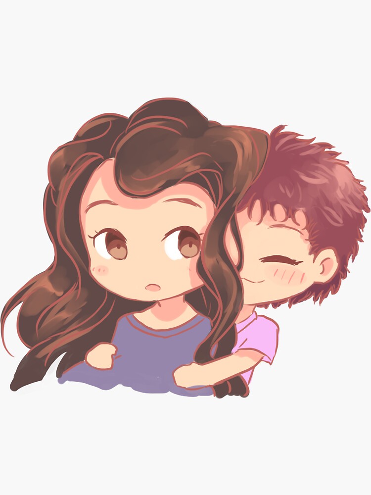 "Hugging" Sticker for Sale by EnderKeed | Redbubble