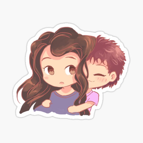 "Hugging" Sticker for Sale by EnderKeed | Redbubble